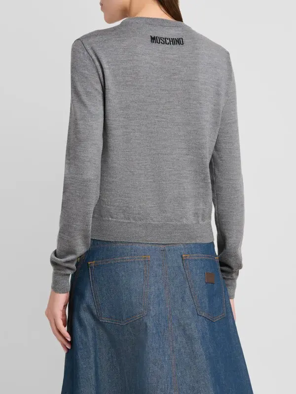 Moschino Trompe L'oeil Virgin Wool Sweater