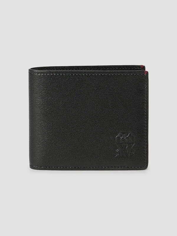 Brunello Cucinelli Brushed Leather Wallet - Black