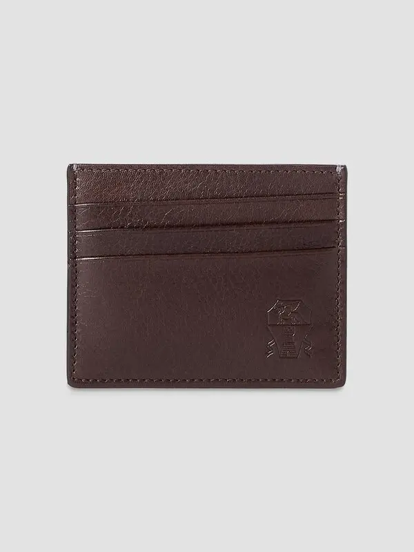 Brunello Cucinelli Brushed Leather Card Holder
