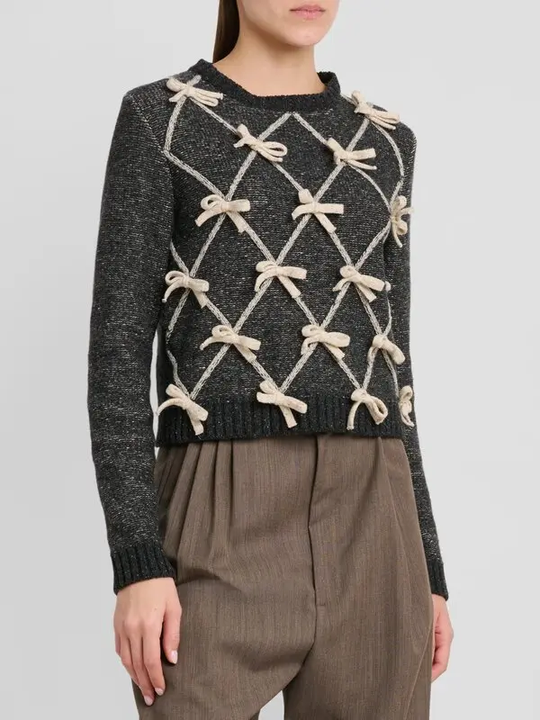 Moschino Bow Wool-blend Sweater