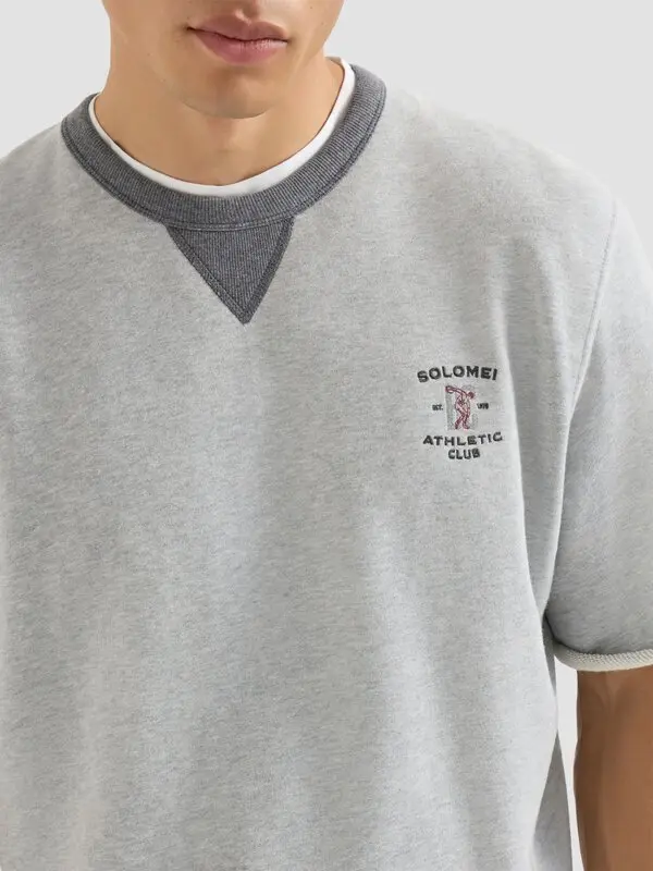 Brunello Cucinelli Cotton French Terry Short Sleeve Sweatshirt