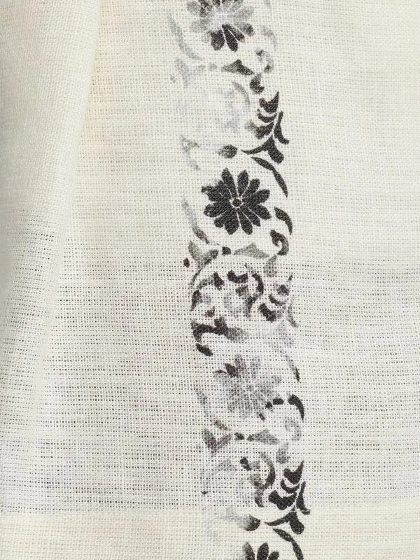 Alberta Ferretti Floral Linen High-rise Shorts