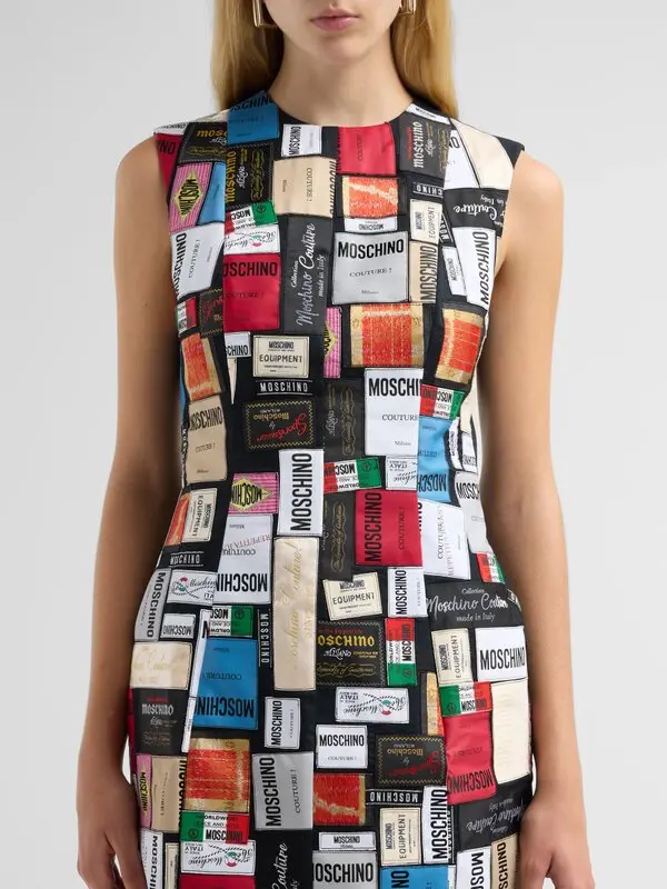 Moschino Label-print Cotton Mini Dress