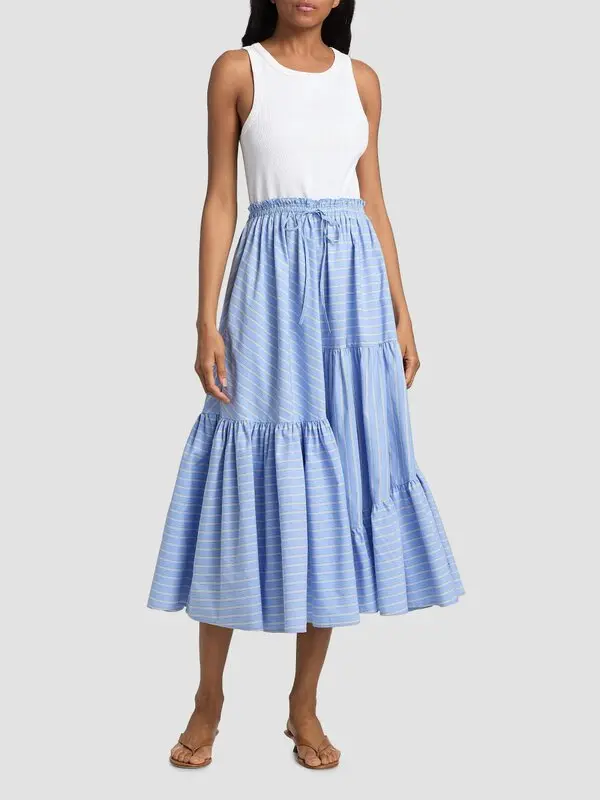 Cinq À Sept Robyn Layered Tiered Midi-dress