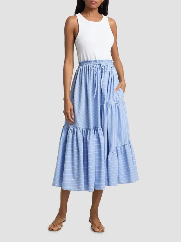 Cinq À Sept Robyn Layered Tiered Midi-dress