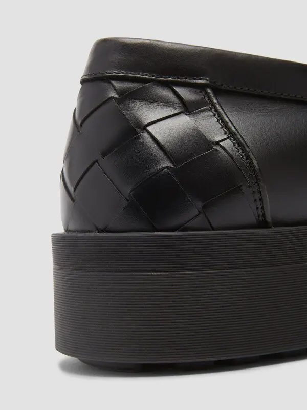 Bottega Veneta James Intrecciato-detailed Leather Loafers