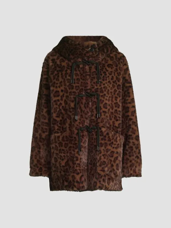 Kobi Halperin Daisy Leopard-print Faux-fur Coat - Brown Multi