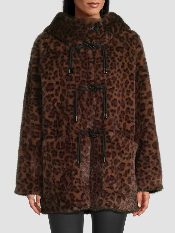 Kobi Halperin Daisy Leopard-print Faux-fur Coat