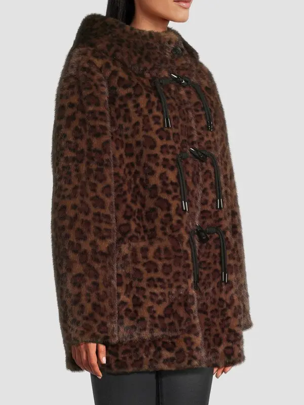 Kobi Halperin Daisy Leopard-print Faux-fur Coat