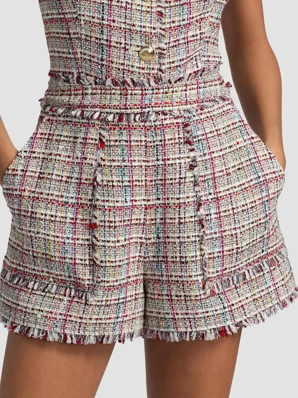 Cinq À Sept Allen Wildflower Tweed Shorts