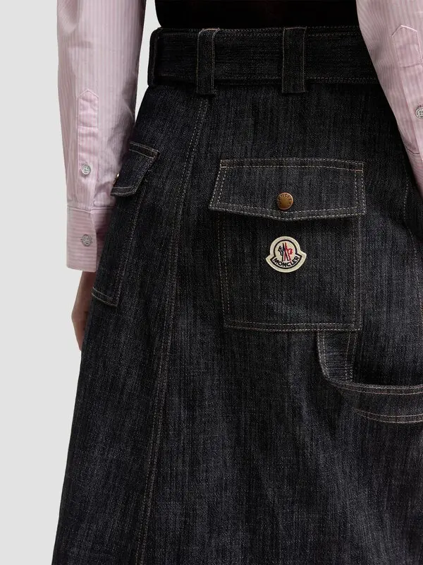 Moncler Skirt In Denim