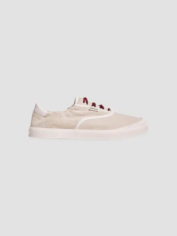 Moncler Vera Leisure Sneakers In Suede - Beige
