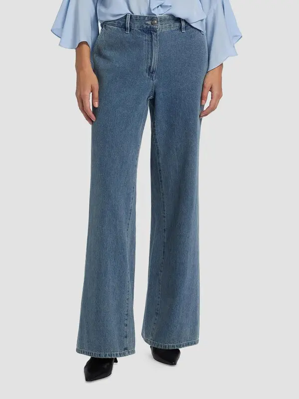 Kobi Halperin Effie High-rise Wide-leg Pants