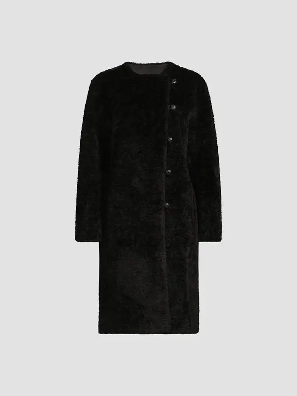 Kobi Halperin Sami Faux-shearling Coat - Black