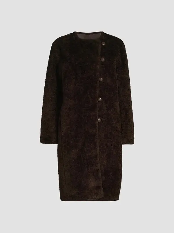 Kobi Halperin Sami Faux-shearling Coat - Espresso