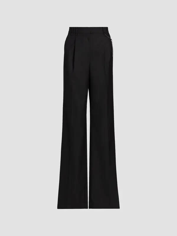 Kobi Halperin Steven Pleated Wool-blend Pants