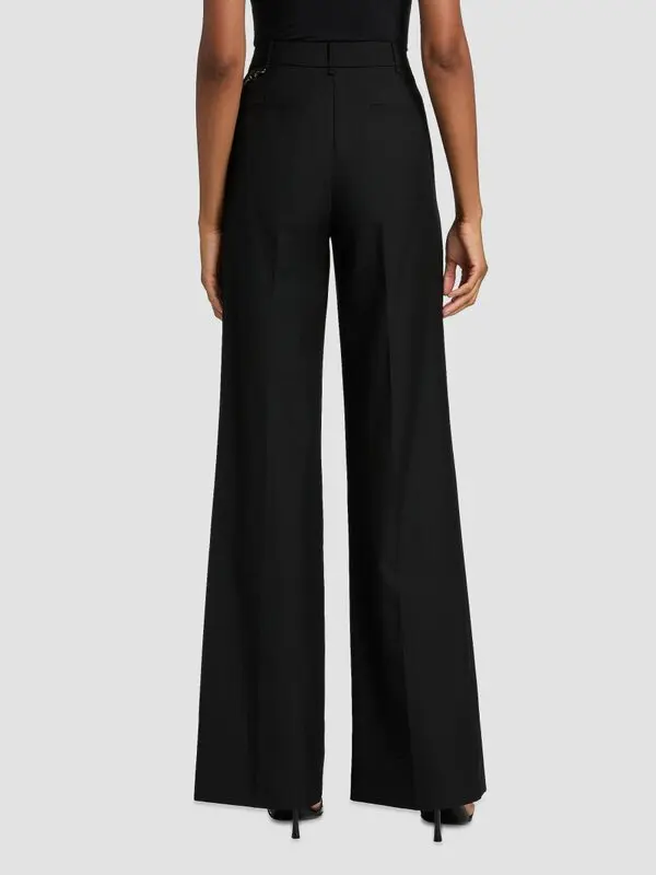Kobi Halperin Steven Pleated Wool-blend Pants