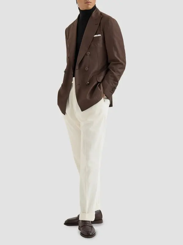 Brunello Cucinelli Cashmere And Silk Lightweight Turtleneck Sweater
