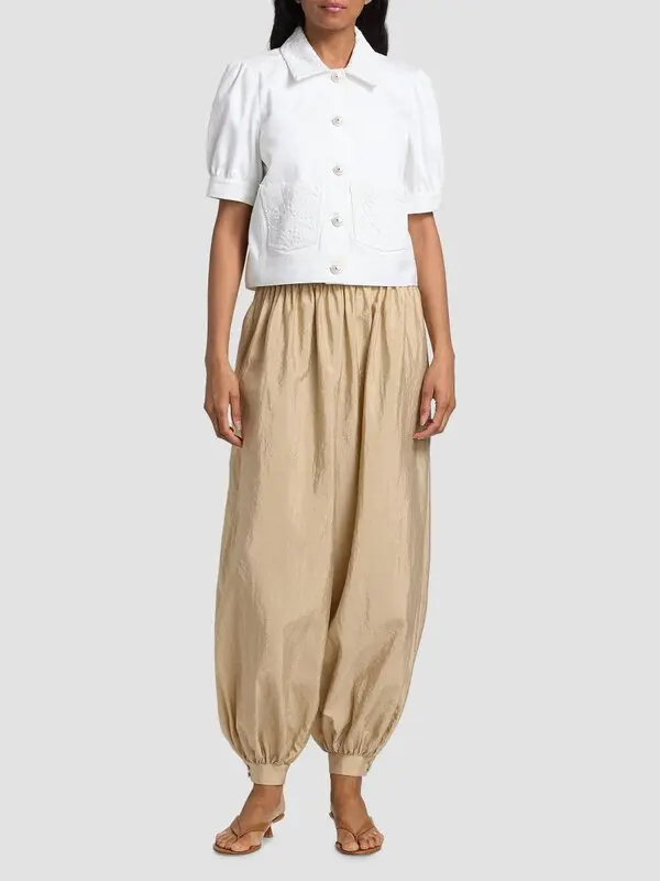 Cinq À Sept Verne Tumbled Woven Balloon Pants