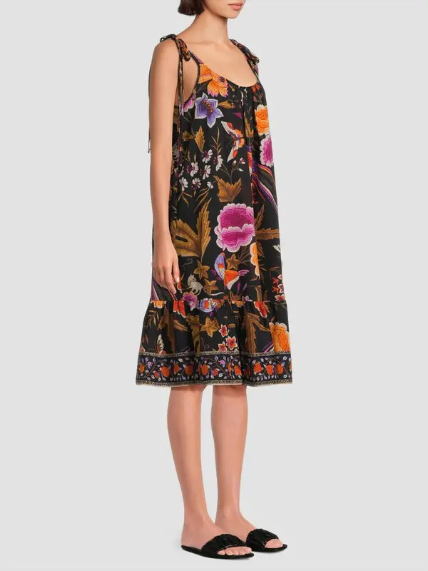 Kobi Halperin Tamara Floral Cotton Sleeveless Knee-length Dress