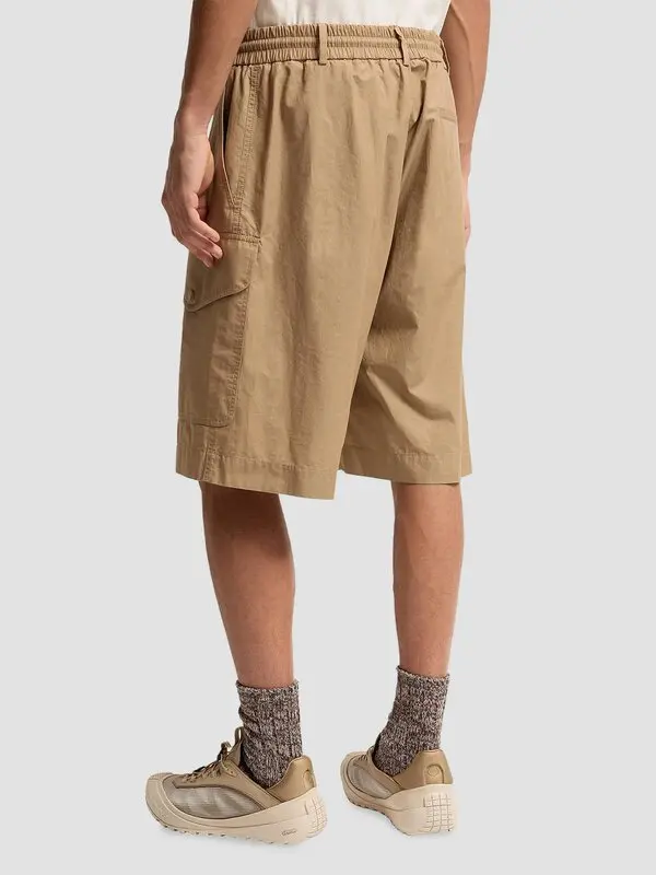 Moncler Shorts In Cotton Poplin