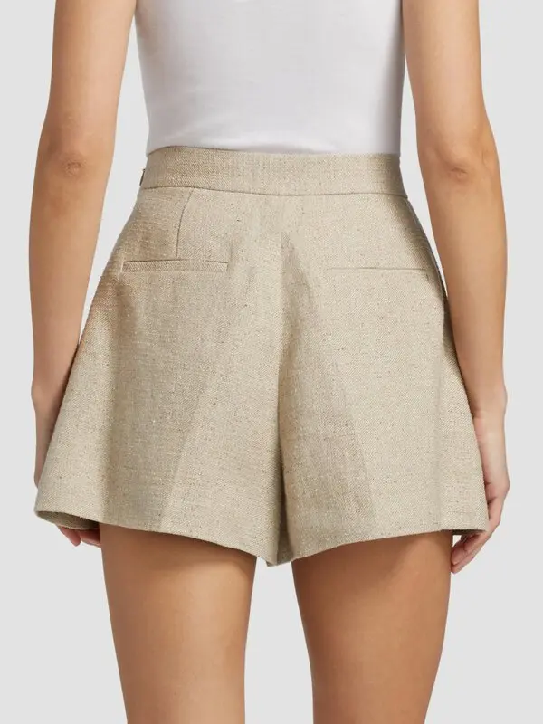 Kobi Halperin Eryx Speckled Twill Shorts