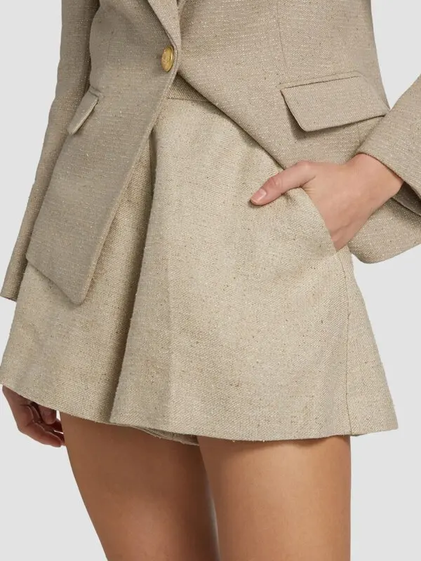Kobi Halperin Eryx Speckled Twill Shorts