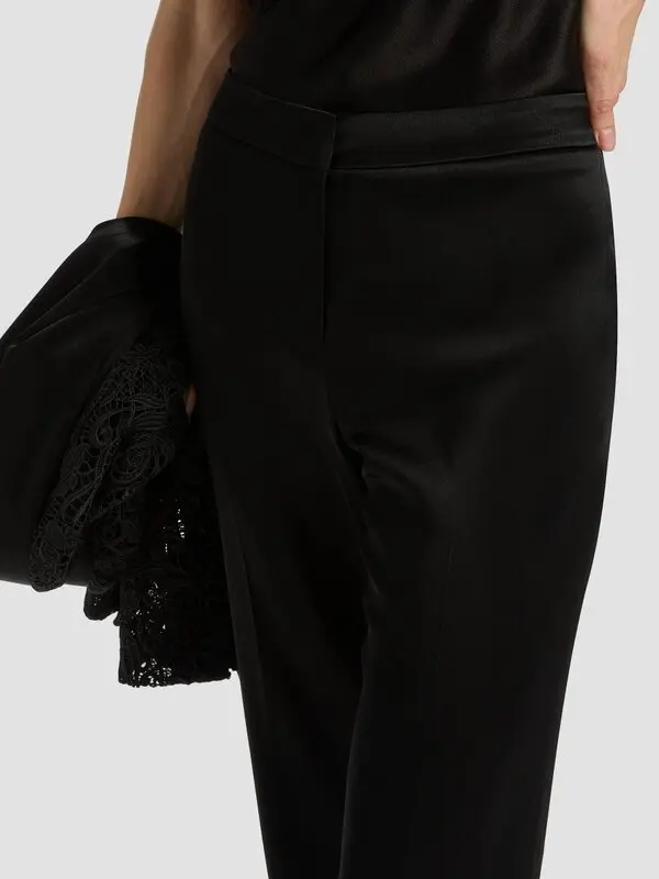 UNGARO Kyra Satin Trousers - Black