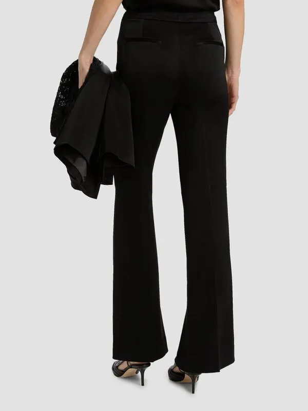 UNGARO Kyra Satin Trousers - Black