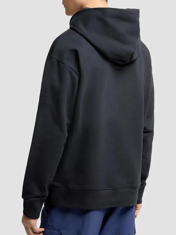 Moncler Hooded Sweatshirt In Cotton Fleece