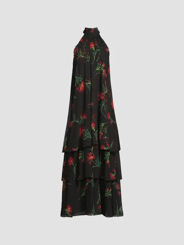UNGARO Eden Floral Halterneck Maxi Dress