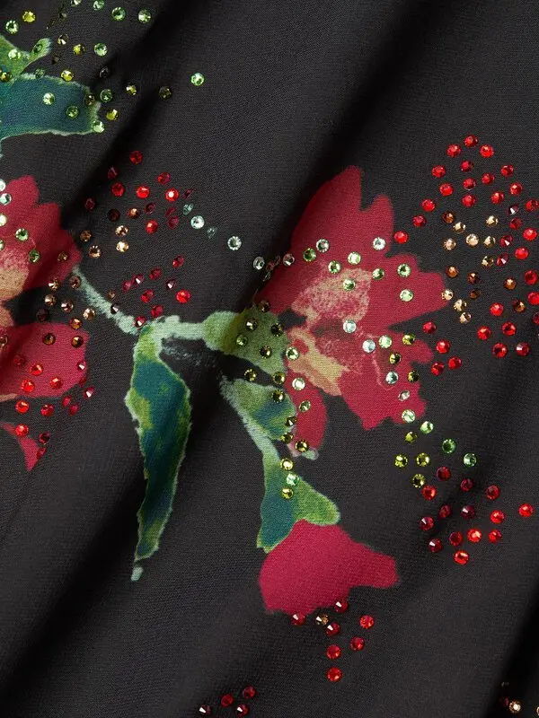 UNGARO Eden Floral Halterneck Maxi Dress