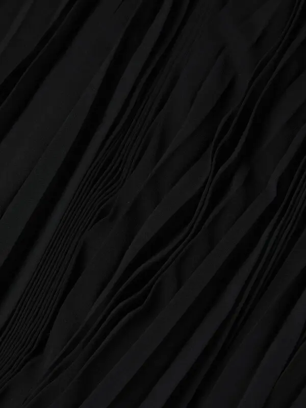 UNGARO Monroe Embellished Pleated Maxi Dress