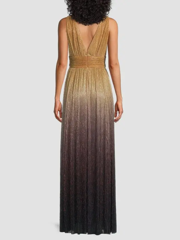 UNGARO Ray Metallic Ombré Gown