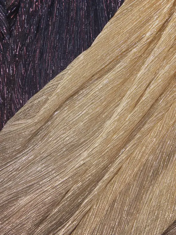 UNGARO Ray Metallic Ombré Gown