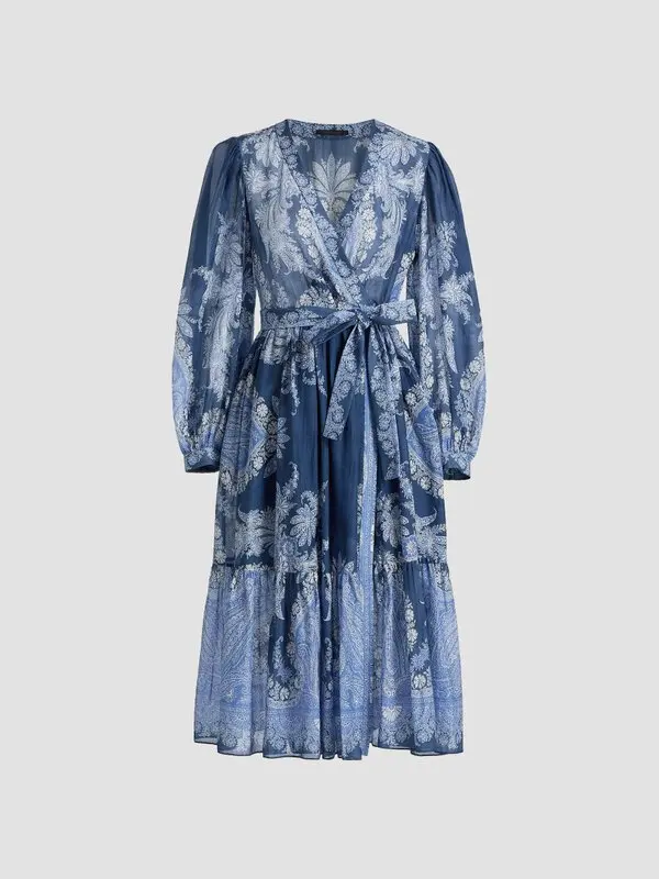 Kobi Halperin Kai Printed Cotton-silk Midi-dress - Midnight Multi