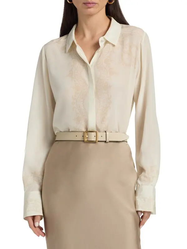 Kobi Halperin Serena Printed Silk Blouse