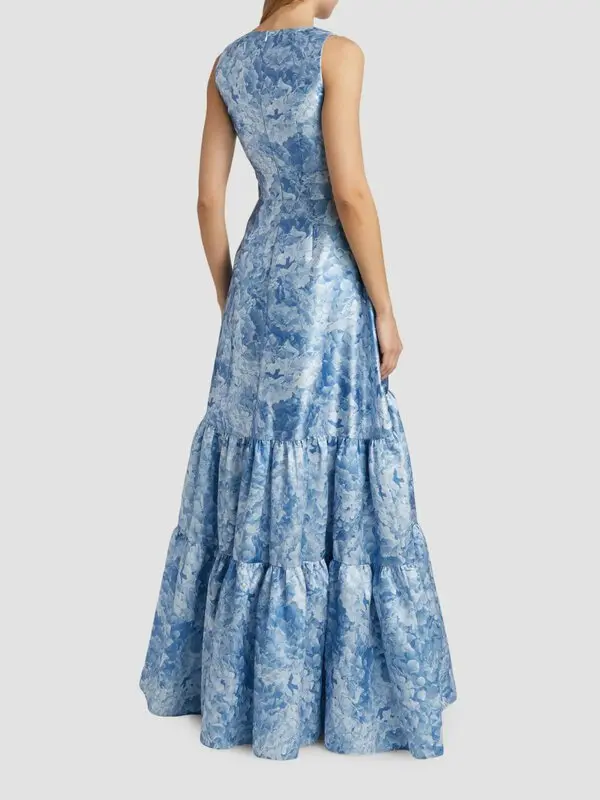 SACHIN BABI Rori Floral Sleeveless Gown