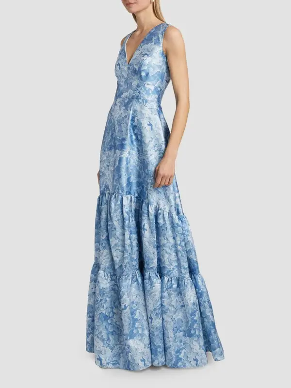 SACHIN BABI Rori Floral Sleeveless Gown