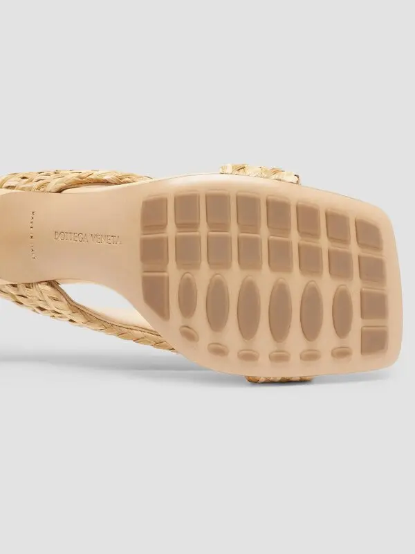 Bottega Veneta Riva 90mm Strappy Raffia Sandals