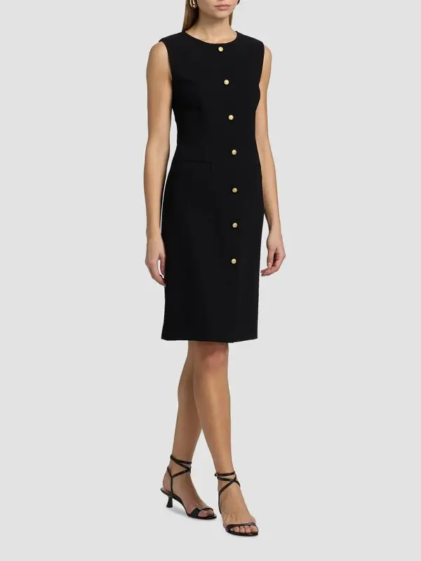 Kobi Halperin Briel Crepe Sleeveless Midi-dress - Black