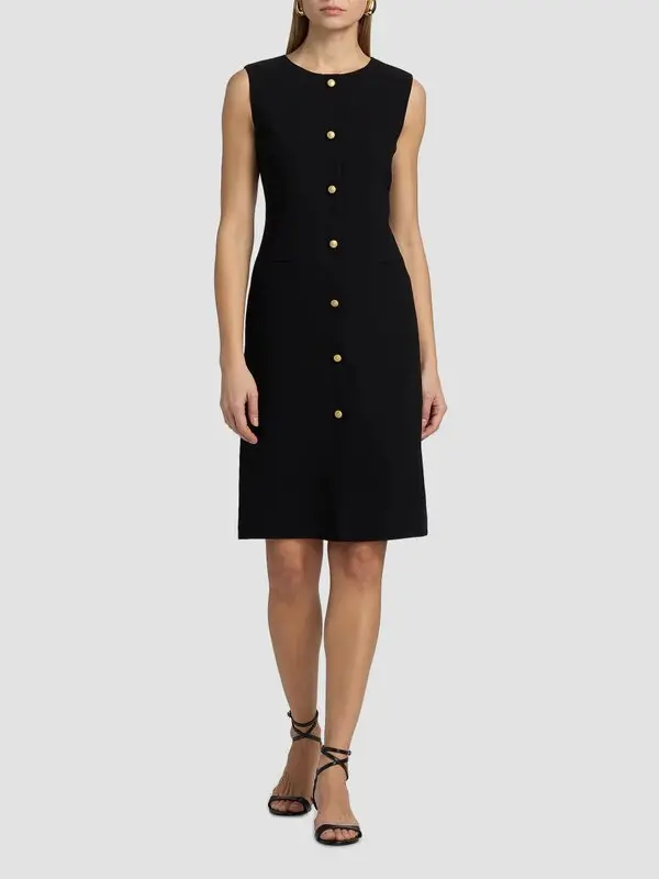 Kobi Halperin Briel Crepe Sleeveless Midi-dress - Black