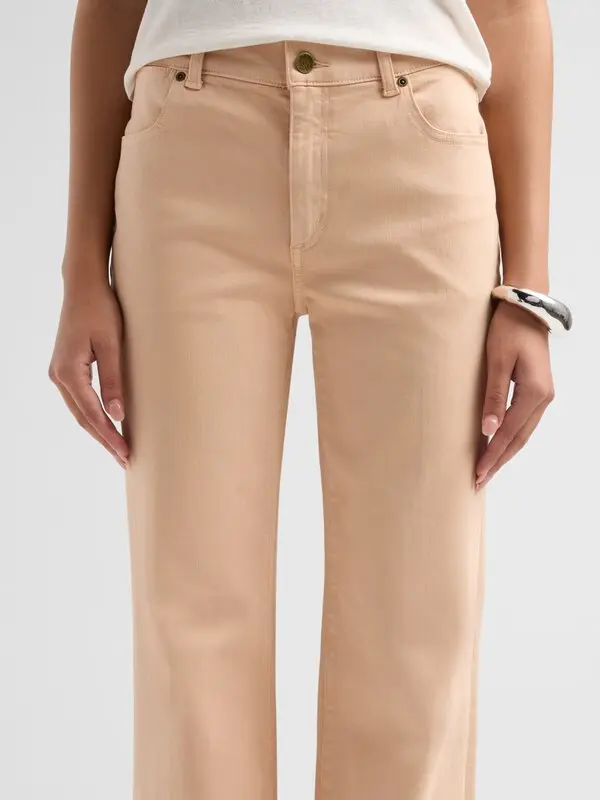 Kobi Halperin Rosie Gart-dyed Flare Pants - Chai