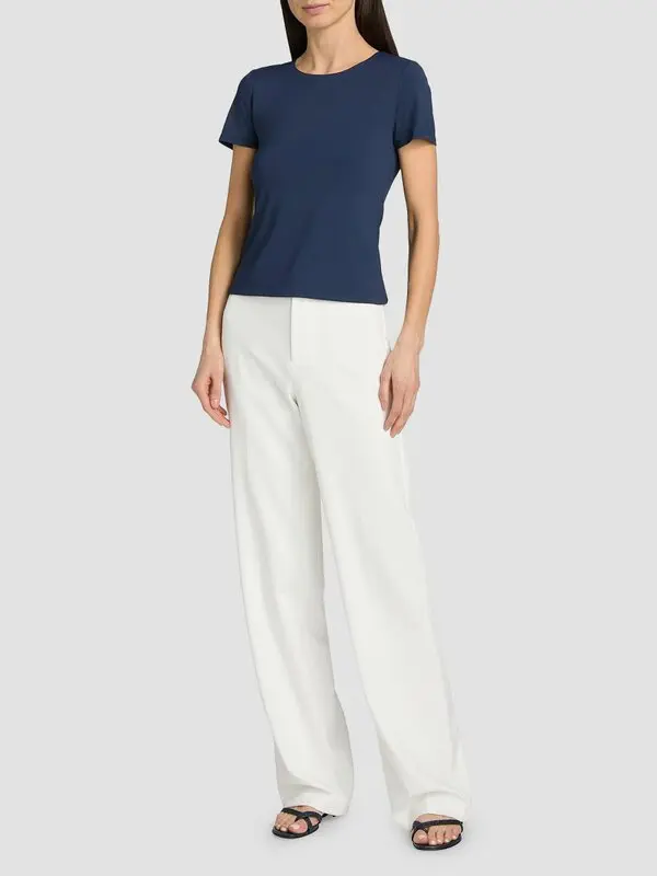 Kobi Halperin Rhianna Matte Jersey T-shirt - Navy