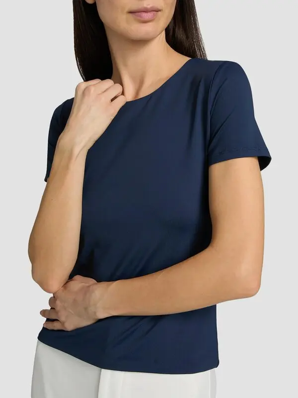Kobi Halperin Rhianna Matte Jersey T-shirt - Navy