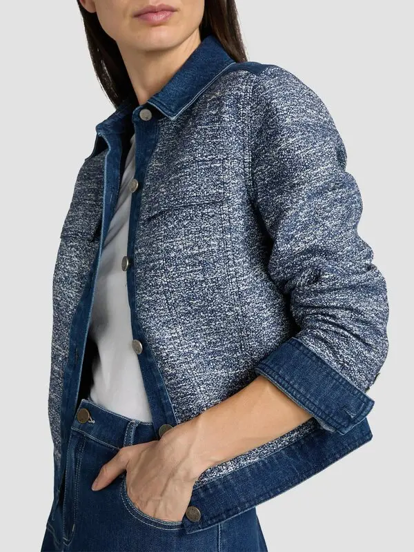 Kobi Halperin Gracie Textured Denim Jacket - Navy