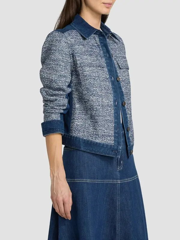 Kobi Halperin Gracie Textured Denim Jacket - Navy