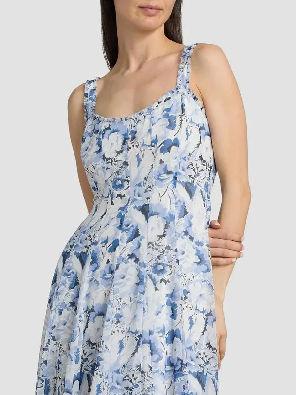 Cinq À Sept Heirloom Petals Marmo Midi-dress