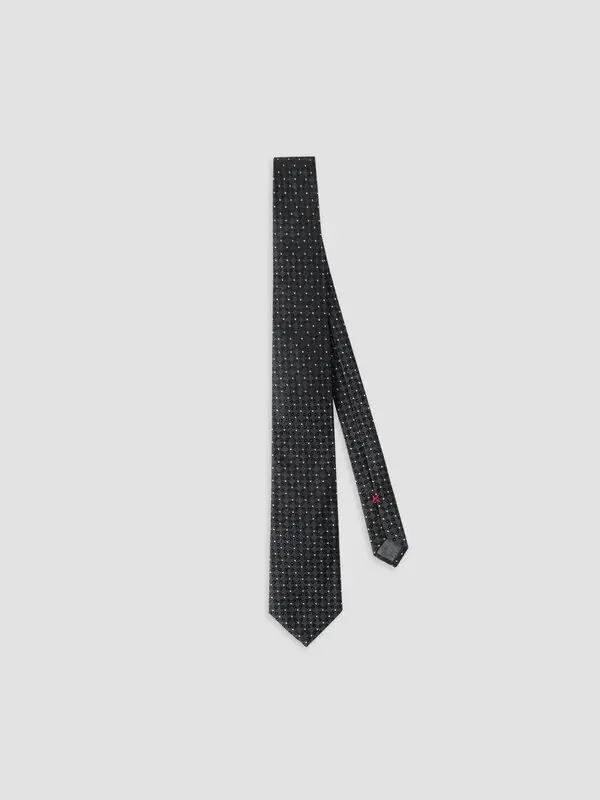 Brunello Cucinelli Silk Jacquard Tie - Lead