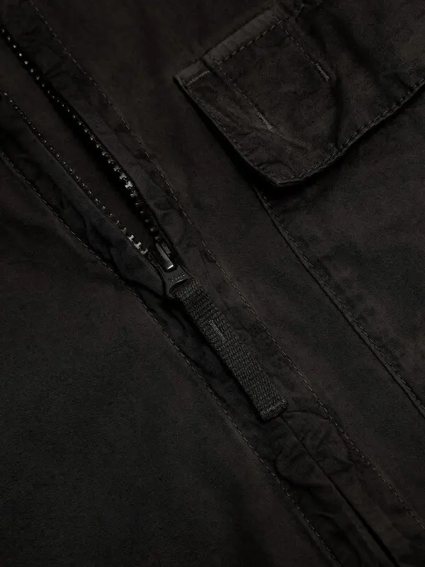 Stone Island Zip-front Cotton Shirt Jacket